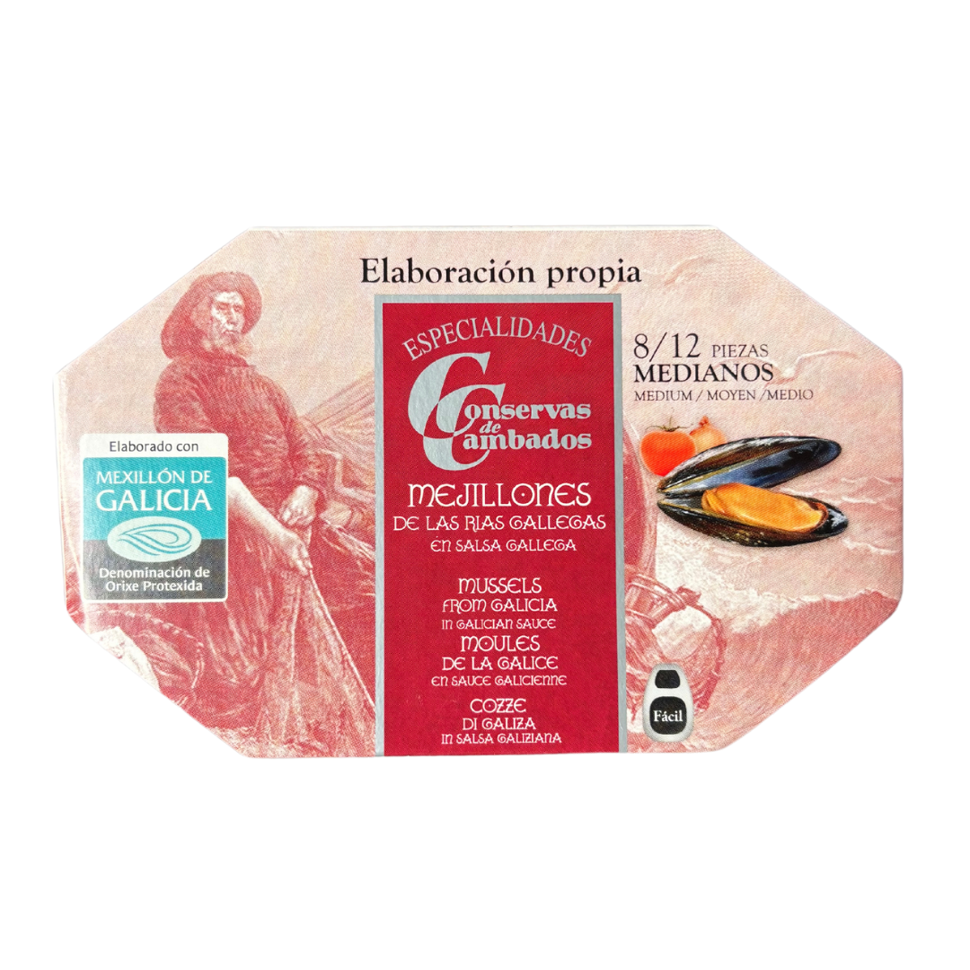 Mussels in Galician Sauce - Mejillones en Salsa Gallega. Especialidade ...